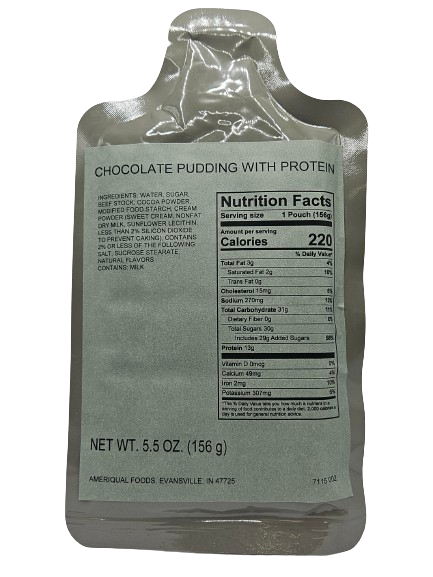 Buy Mre Dessert Chocolate Pudding With Protein Survival Supplies 