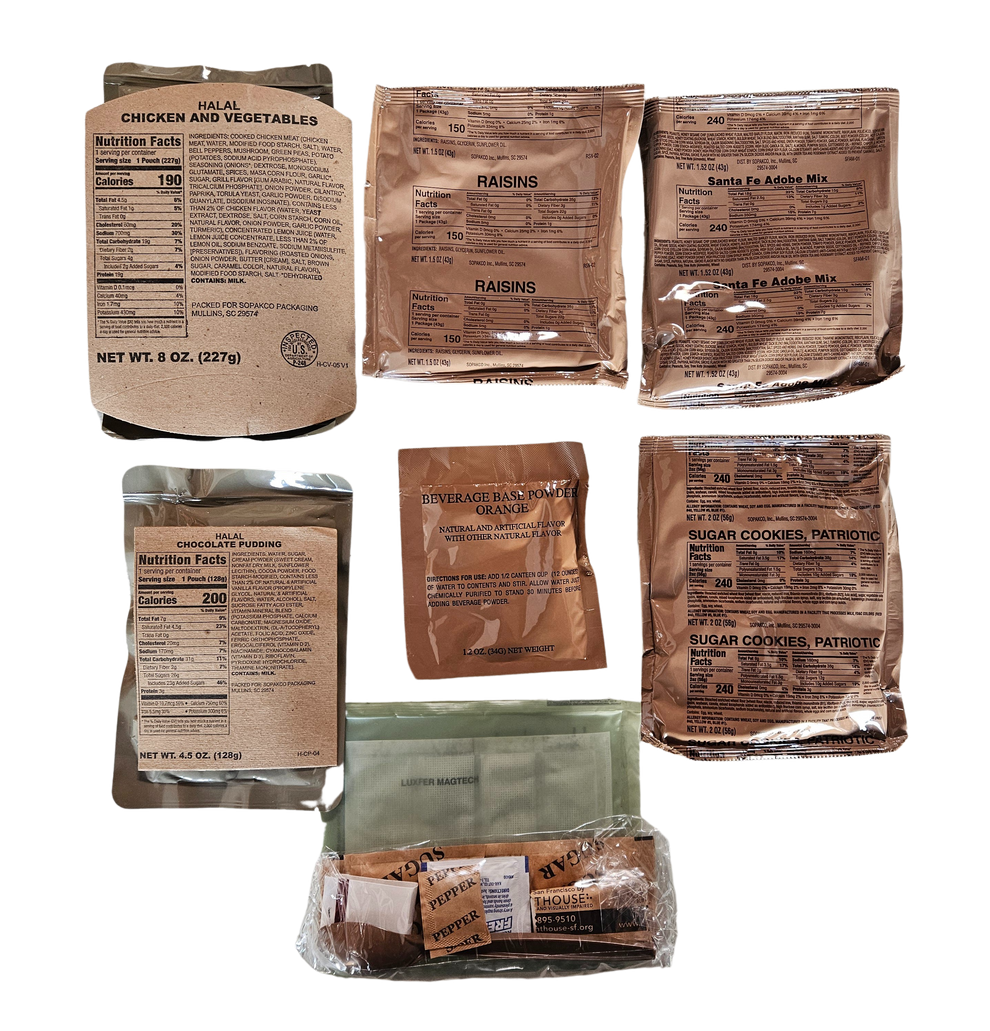 Buy Halal Meal Ready to Eat [MRE] - Chicken and Vegetables – Epidemic Proof