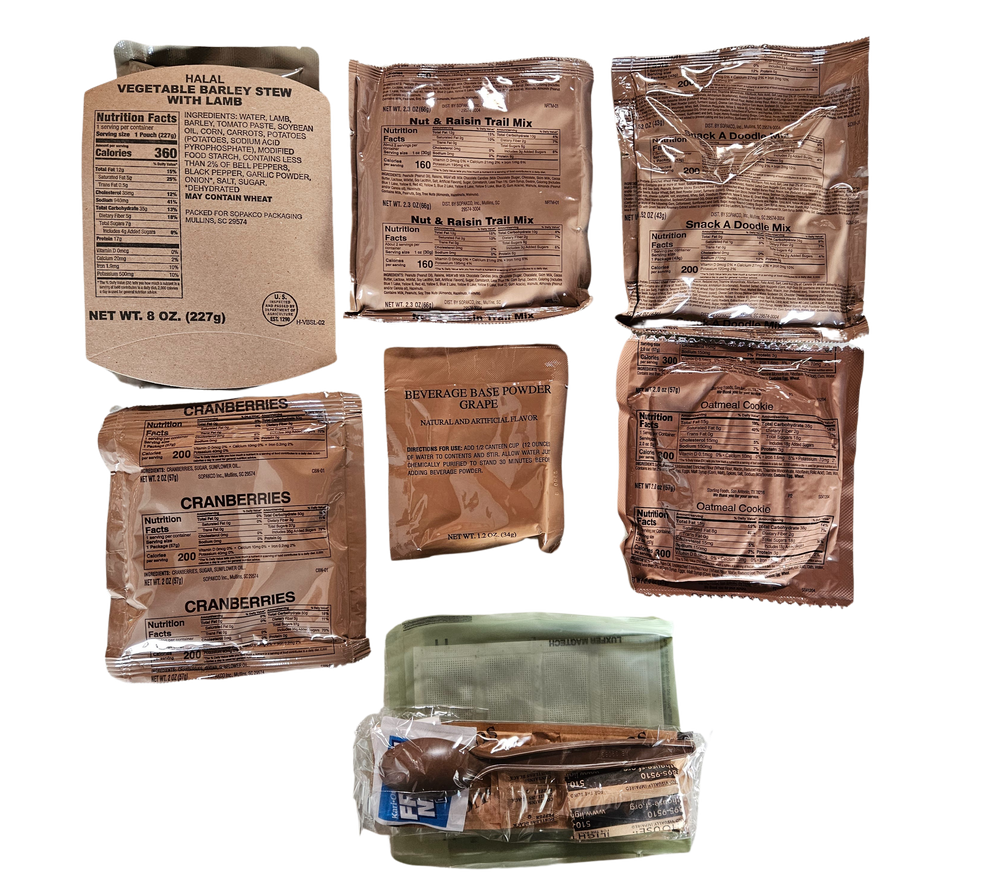 Buy Halal Meal Ready to Eat [MRE] - Vegetable Barley Stew with Lamb – Epidemic Proof