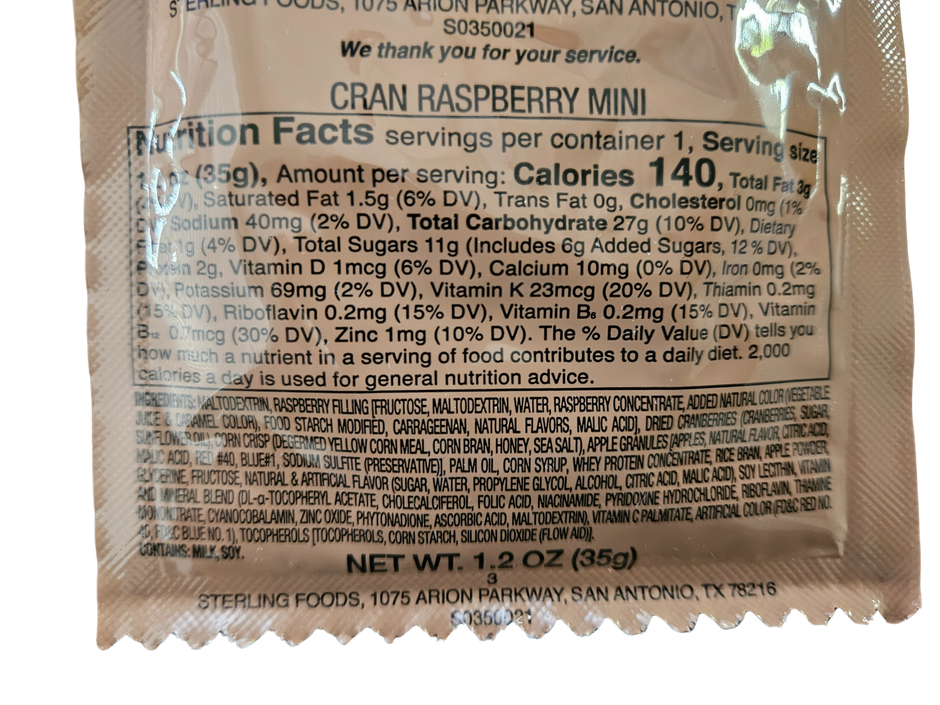 Ration Component - Energy & First Strike Bars – Epidemic Proof