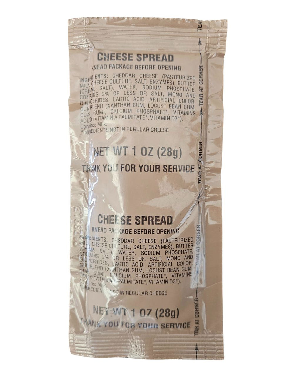 Buy MRE Cheddar Cheese Packets in stock! – Epidemic Proof