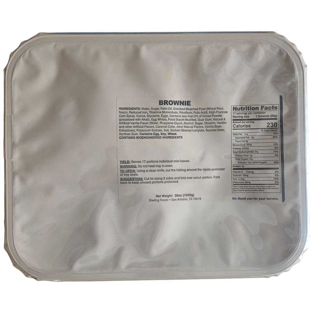 UGR Dessert – Brownie Tray | Authentic MRE Military Dessert – Epidemic ...