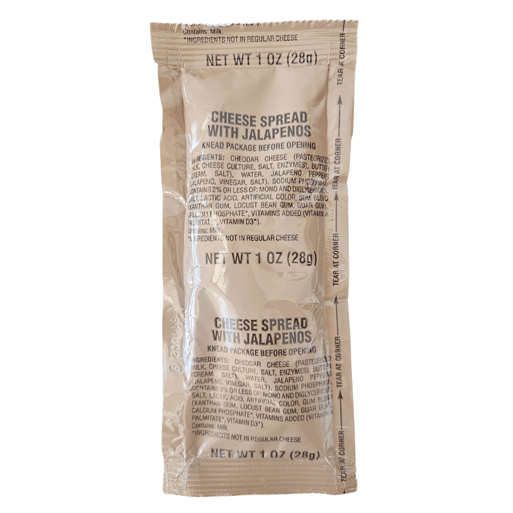 MRE Jalapeño Cheese Spread – Spicy & Creamy | Authentic MRE Military ...