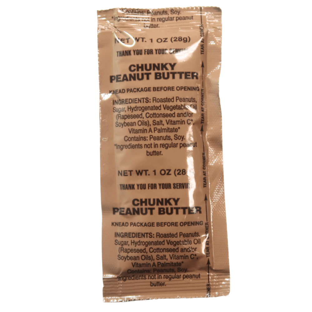 MRE Chunky Peanut Butter – Rich & Hearty Spread | In Stock – Epidemic Proof