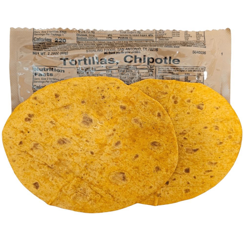 MRE Chipotle Tortillas 2 Pack | MRE Military Bread in Stock – Epidemic ...