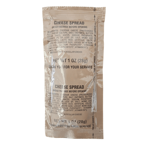 MRE Cheddar Cheese Spread – Rich & Savory | Military Spread – Epidemic ...