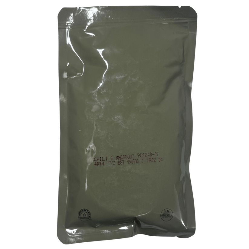 MRE Entrée Chili Macaroni | Authentic Military Meal on Sale – Epidemic ...