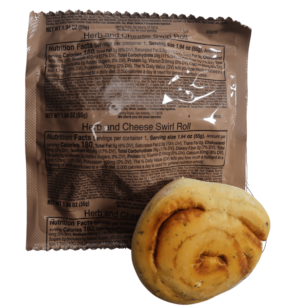 MRE Herb and Cheese Roll | MRE Military Bread in Stock Now – Epidemic Proof