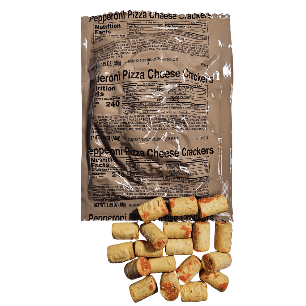 Authentic MRE Pepperoni Pizza Crackers – Military Snack in Stock Now ...