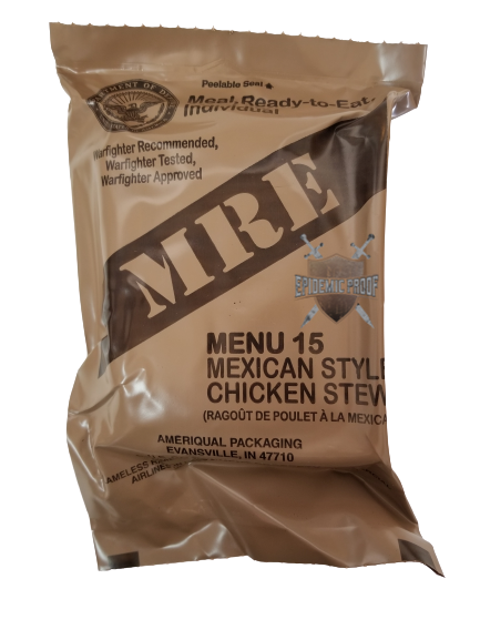 In Stock! MRE #15 - Mexican Chicken Stew – Epidemic Proof