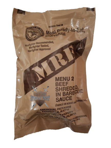 Buy Meal Ready to Eat [MRE] #2 - BBQ Shredded Beef – Epidemic Proof