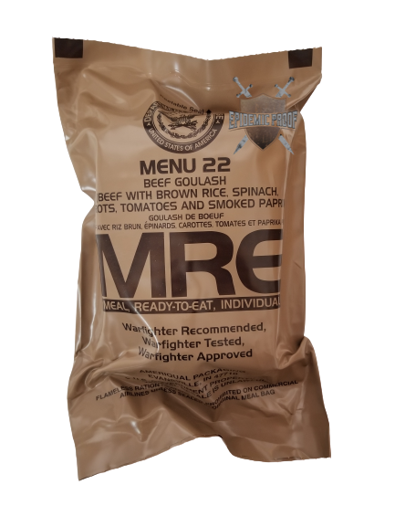 Buy Meal Ready to Eat [MRE] #22 - Beef Goulash – Epidemic Proof