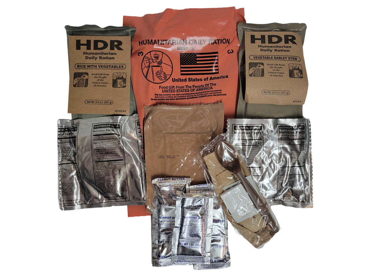 Buy Humanitarian Daily Rations [HDR] - Menu 3 | SURVIVAL SUPPLIES