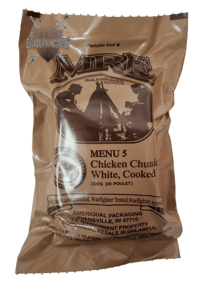 Buy MRE [Meal Ready to Eat] #5 - Chicken Chunks | SURVIVAL SUPPLIES