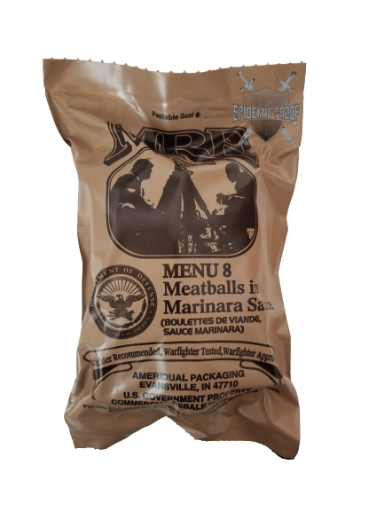 Meal Ready to Eat [MRE] #8 - Meatballs in Marinara in Stock! | SURVIVAL ...